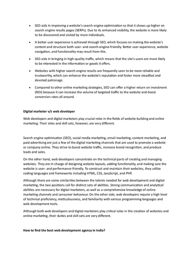 What is web development- An ultimate guide | PDF | Web Development ...