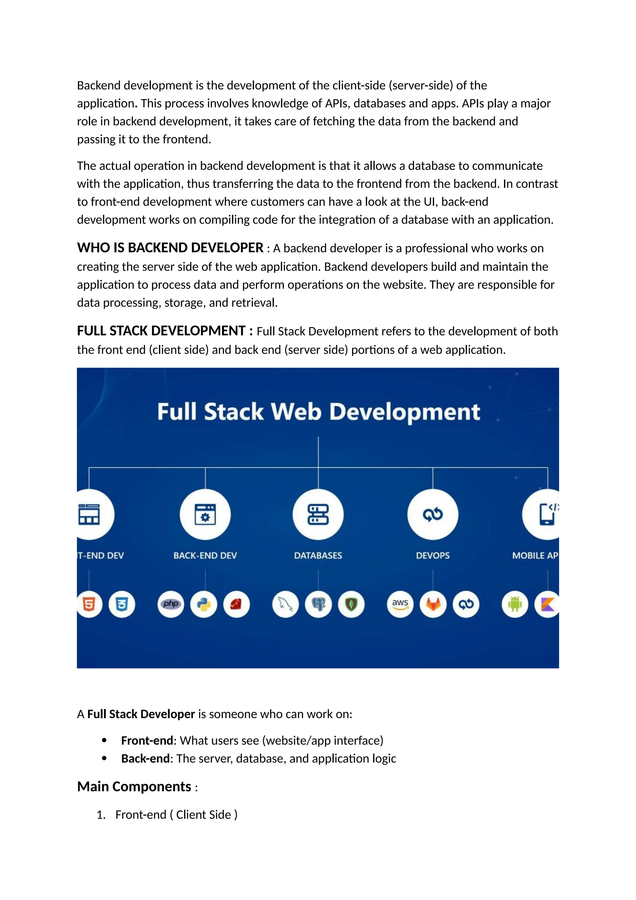 What is Web Development and what are its types | DOCX
