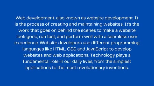 What is Web Development - All About It | PDF