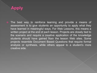 What is web lessons | PPT