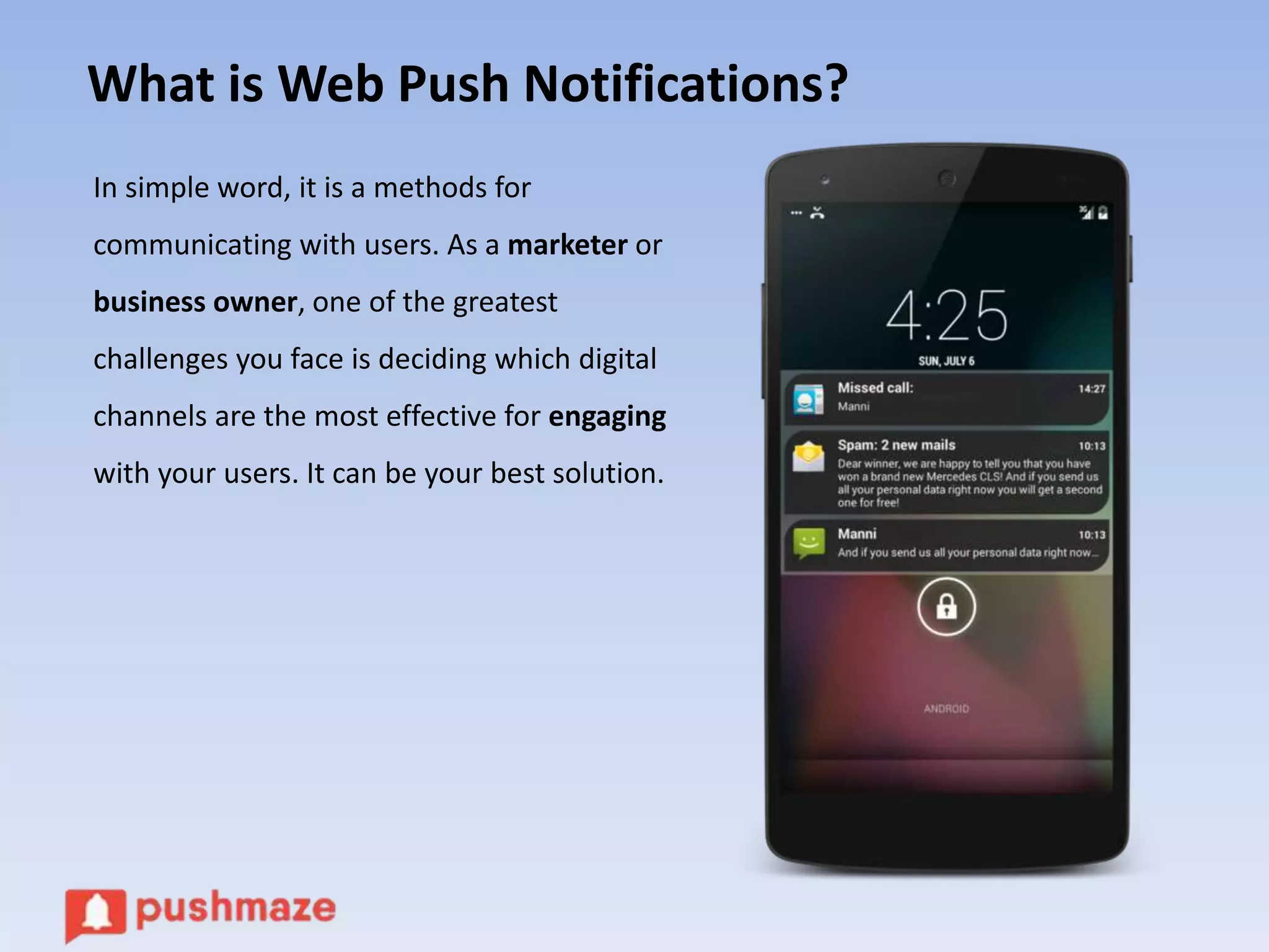 What is web push notifications? | PPT