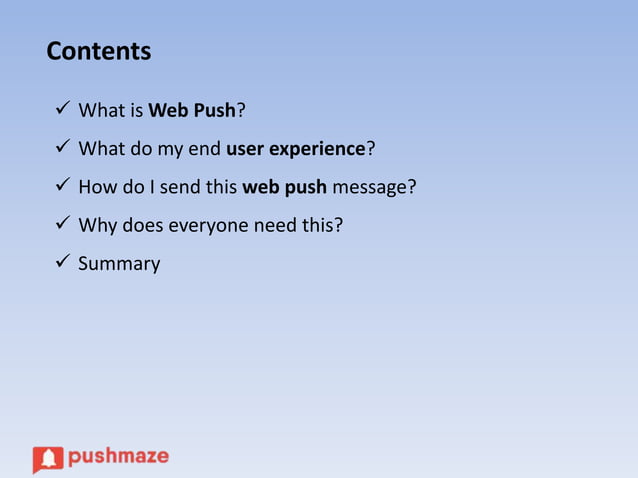 What is web push notifications? | PPT