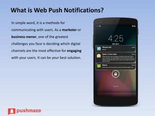 What is web push notifications? | PPTX