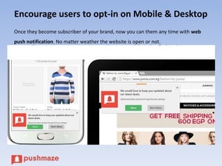 What is web push notifications? | PPTX