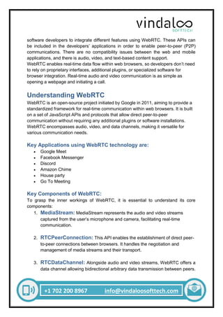 What is WebRTC and How does it work? | PDF
