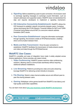 What is WebRTC and How does it work? | PDF