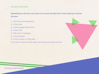 What is web scraping? | PDF