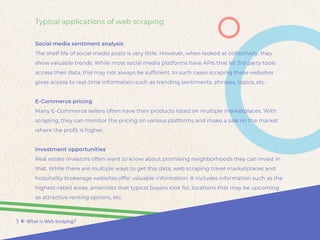 What is web scraping? | PDF
