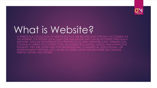 What is Website some basic informations | PDF