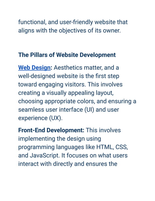 What is website development & why is it important? | PDF
