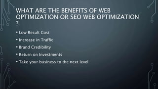 website optimization | PPTX | Search | Internet