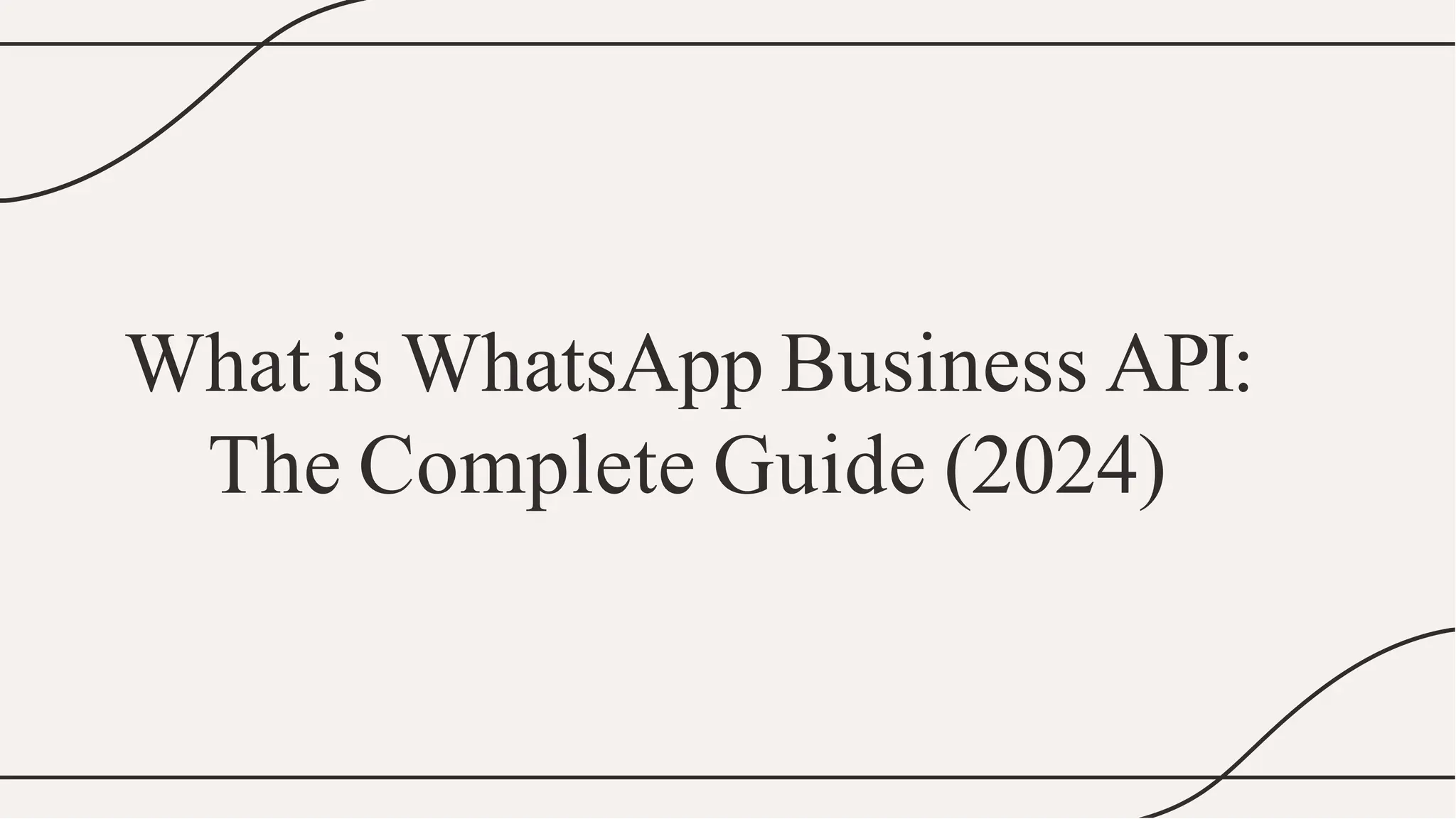 What is WhatsApp Business API The Complete Guide (2024) | PPTX