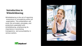 What is Whistleblowing Policy in the Workplace | PPT