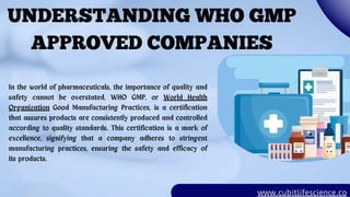 GMP Certified Companies : What Are They? | PPT