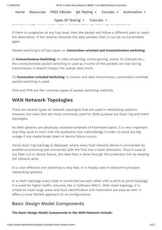 What Is Wide Area Network (WAN): Live WAN Network Examples : Notes | PDF