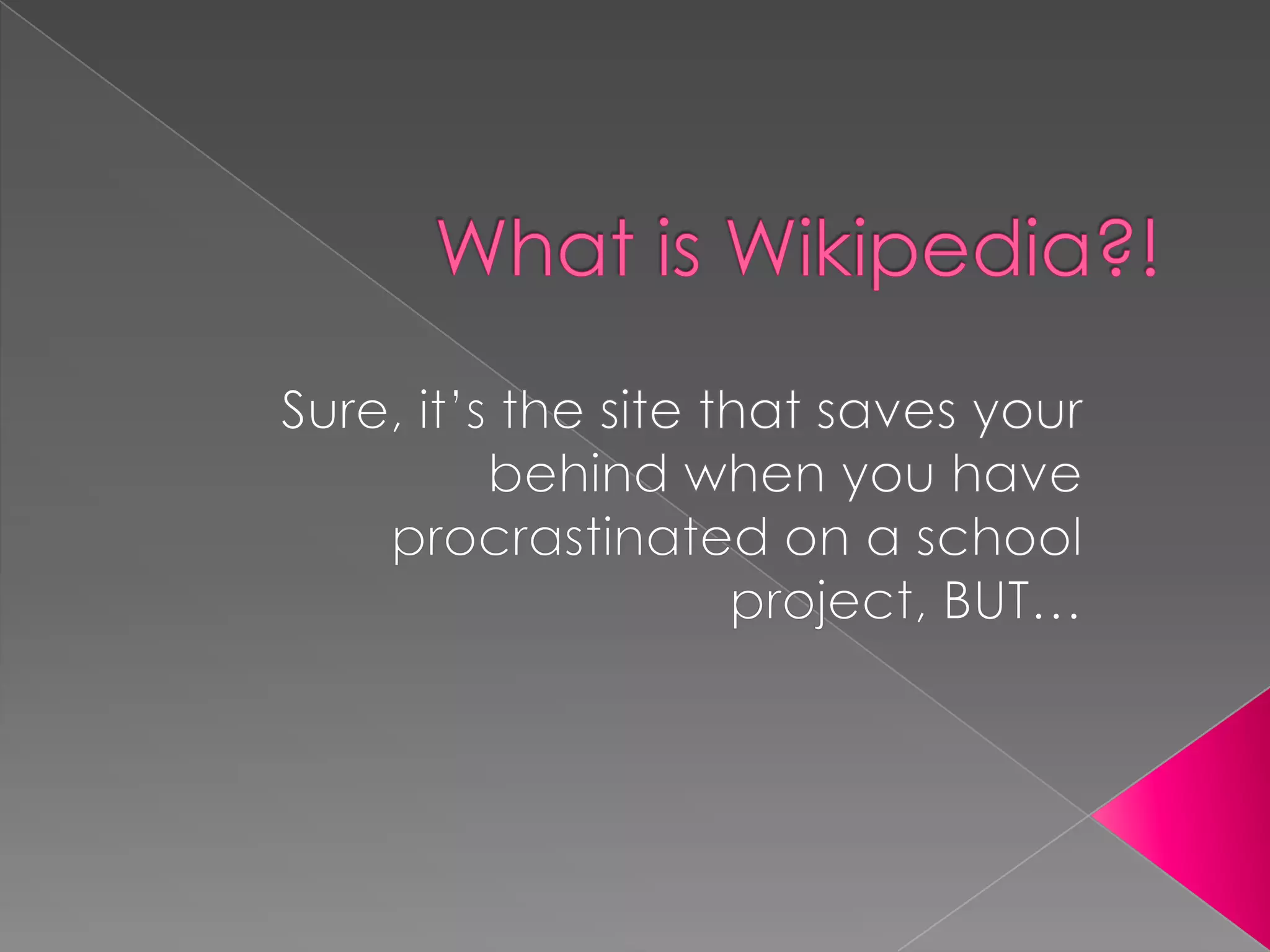 What is wikipedia | PPTX