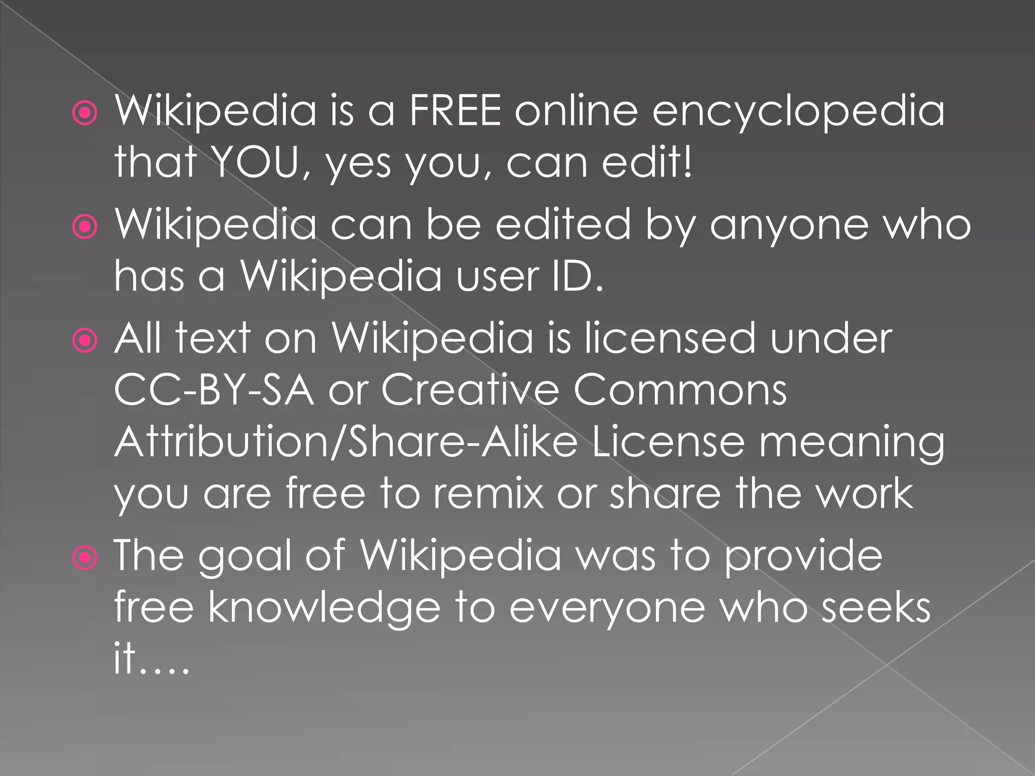 What is wikipedia | PPTX