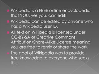 What is wikipedia | PPTX