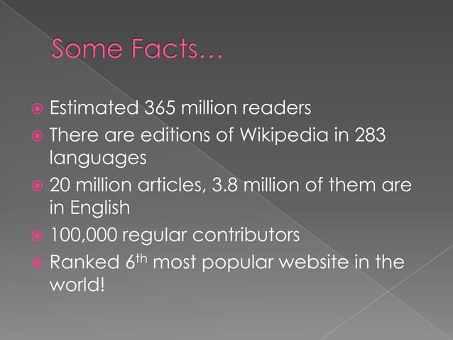 What is wikipedia | PPTX | Internet | Computing