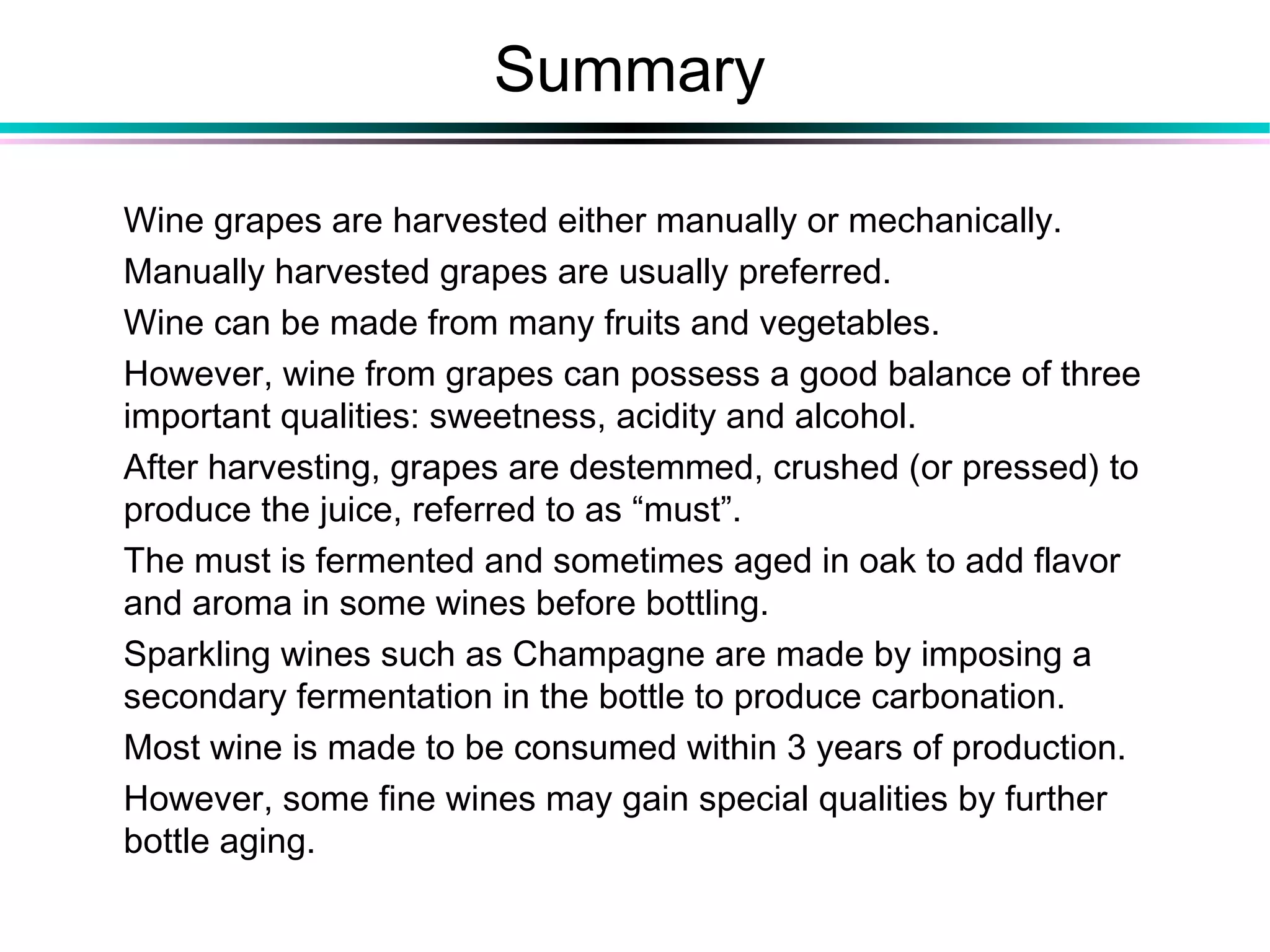 What is wine? An introduction to the process. Sort of Wine 101 | PPT