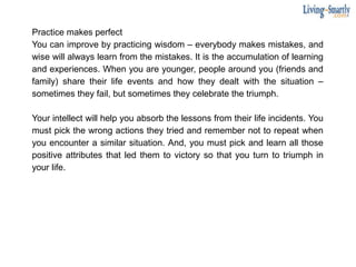 What is Wisdom? Or Being Wise! | PPT