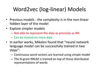 What is word2vec? | PPTX