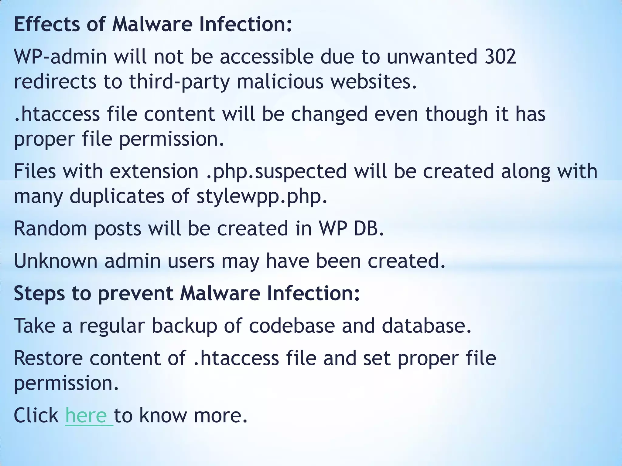 What is Wordpress Malware Infection.pdf