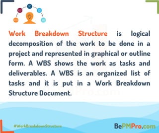 What is work breakdown structure presentation | PPT