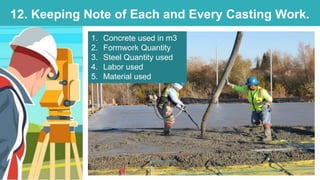 What is work of civil engineer on construction site | PPT