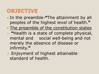 World Health Organisation | PPT