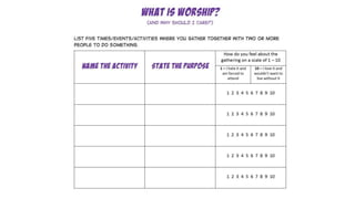 Four Key Elements to Worship | PPTX