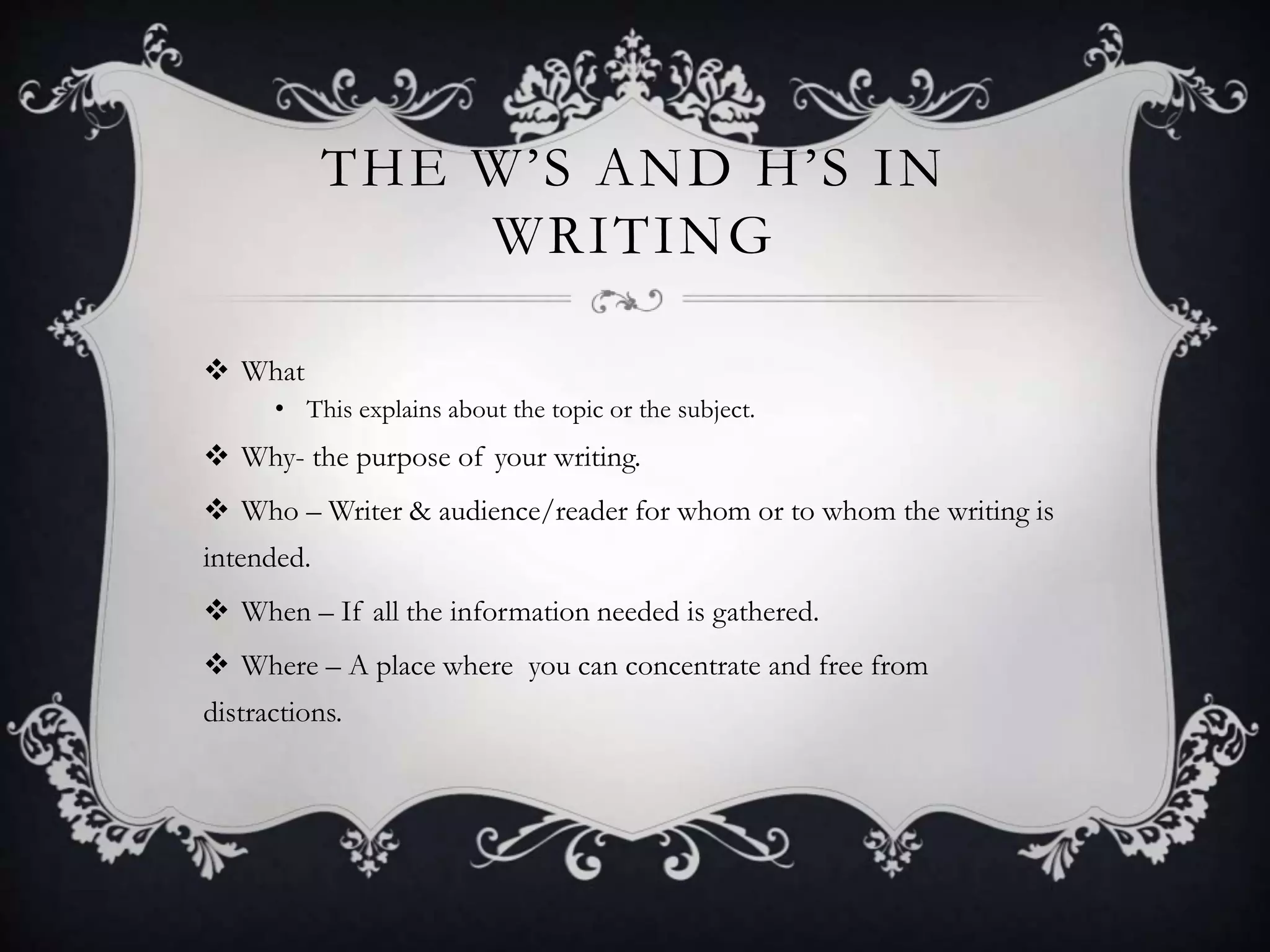 What is writing? | PPTX