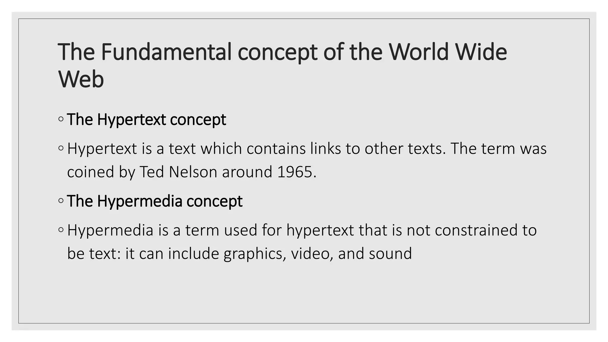 what is www, website, internet, and URL | PPTX