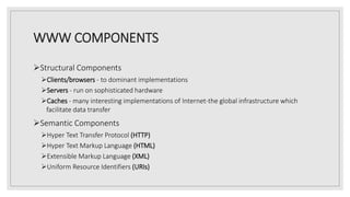 what is www, website, internet, and URL | PPTX