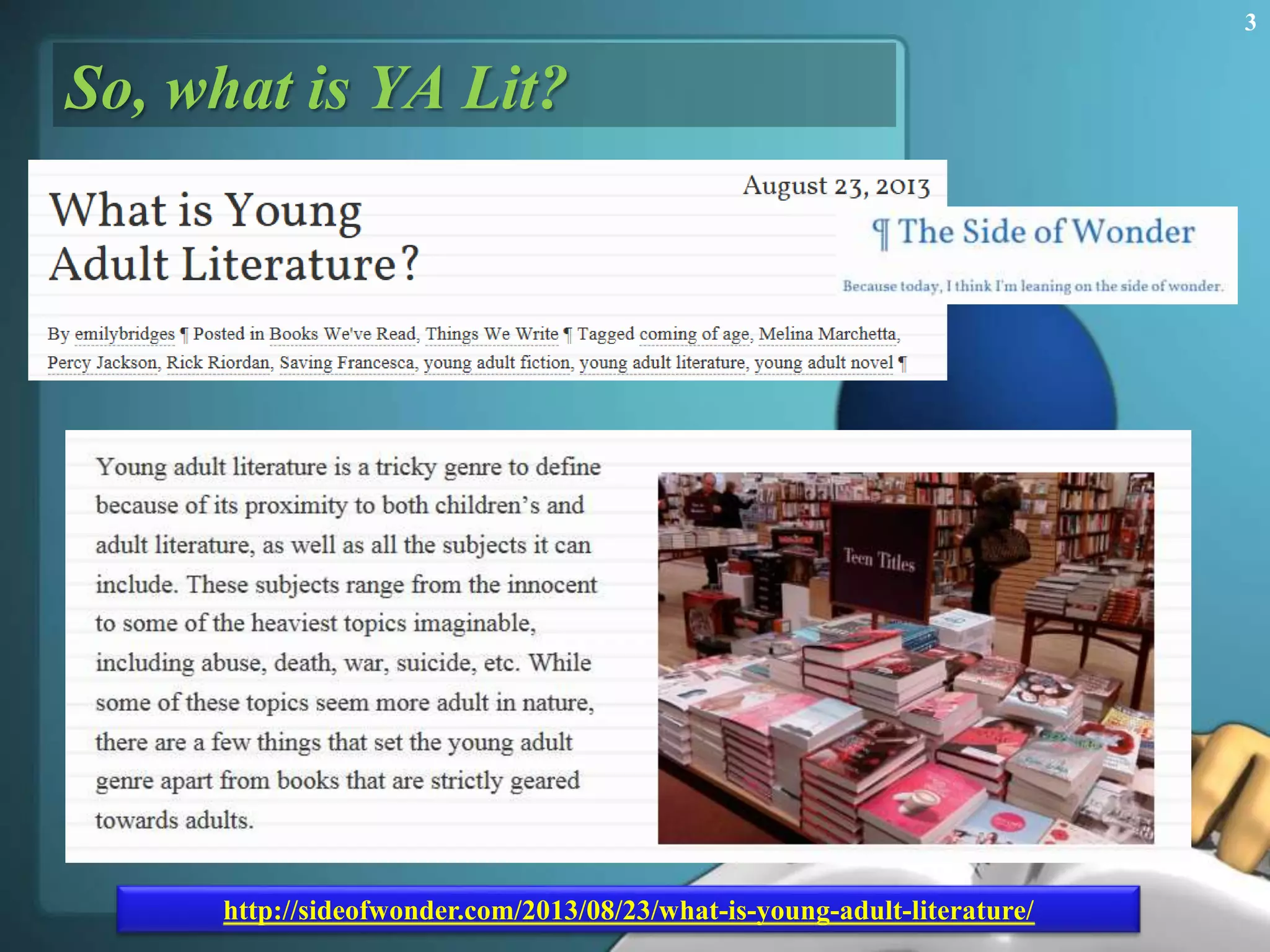 What is Young Adult Literature? | PPTX