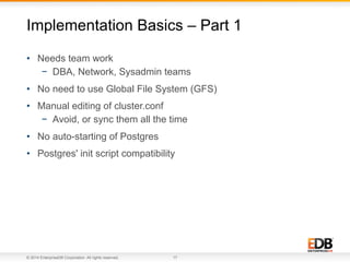 Postgres & Red Hat Cluster Suite | PPT