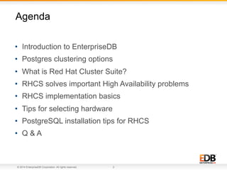 Postgres & Red Hat Cluster Suite | PPT