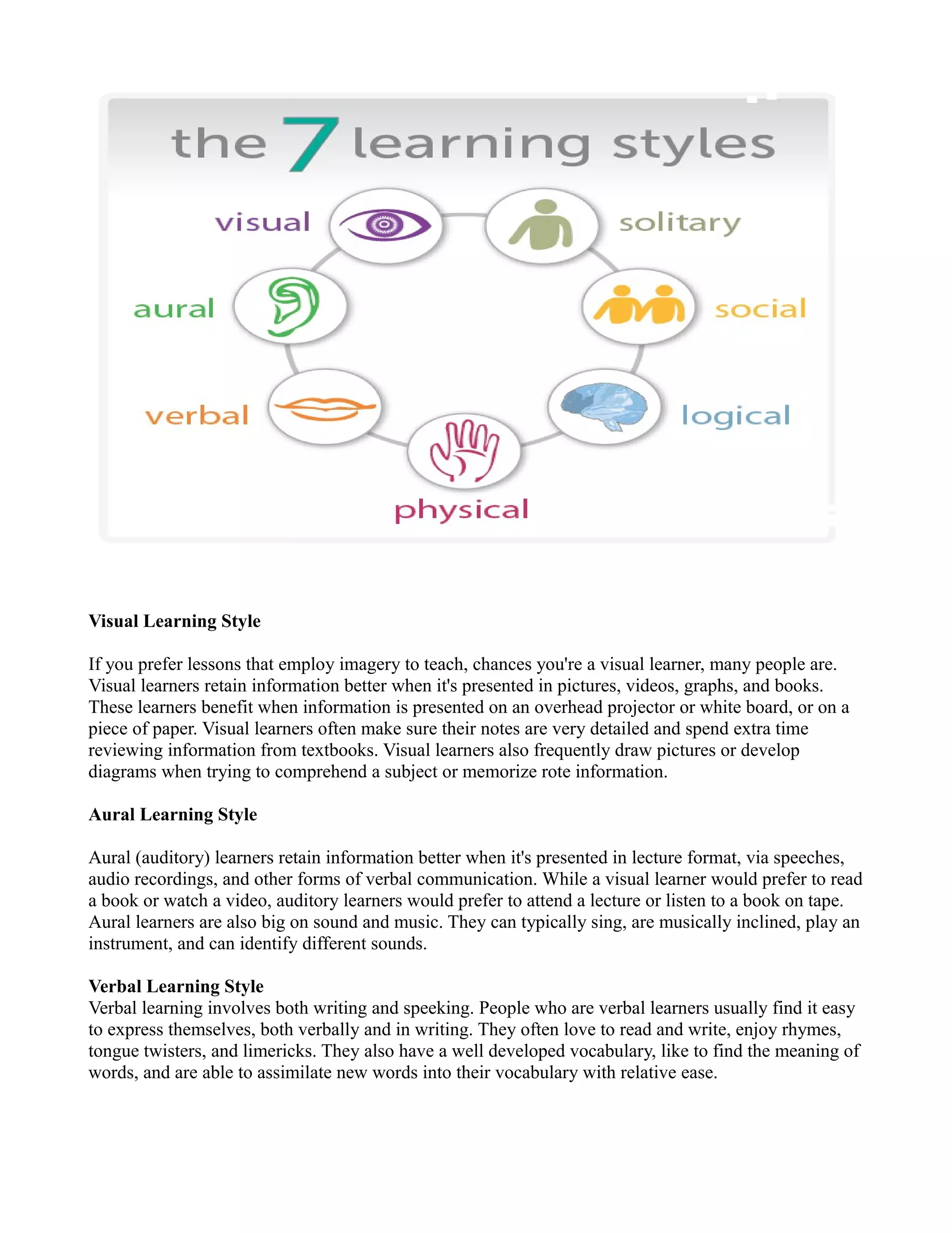 What is your learning style?discover your learning style | PDF ...