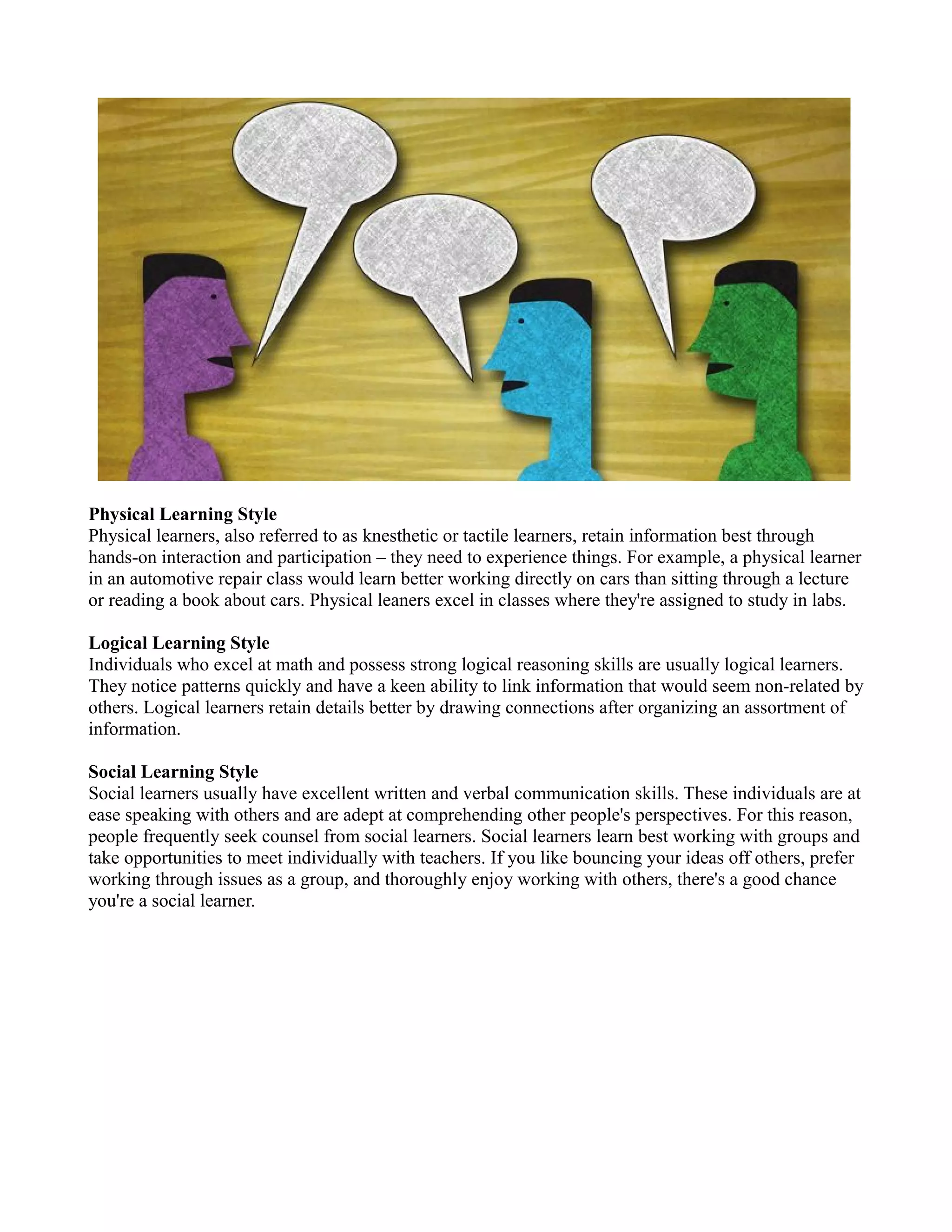 What is your learning style?discover your learning style | PDF ...