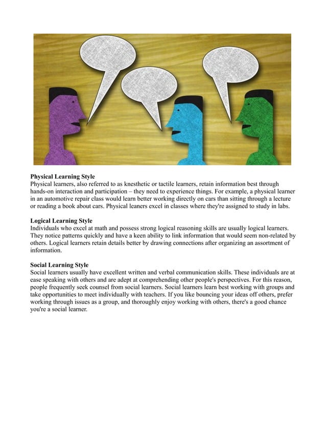 What is your learning style?discover your learning style | PDF ...