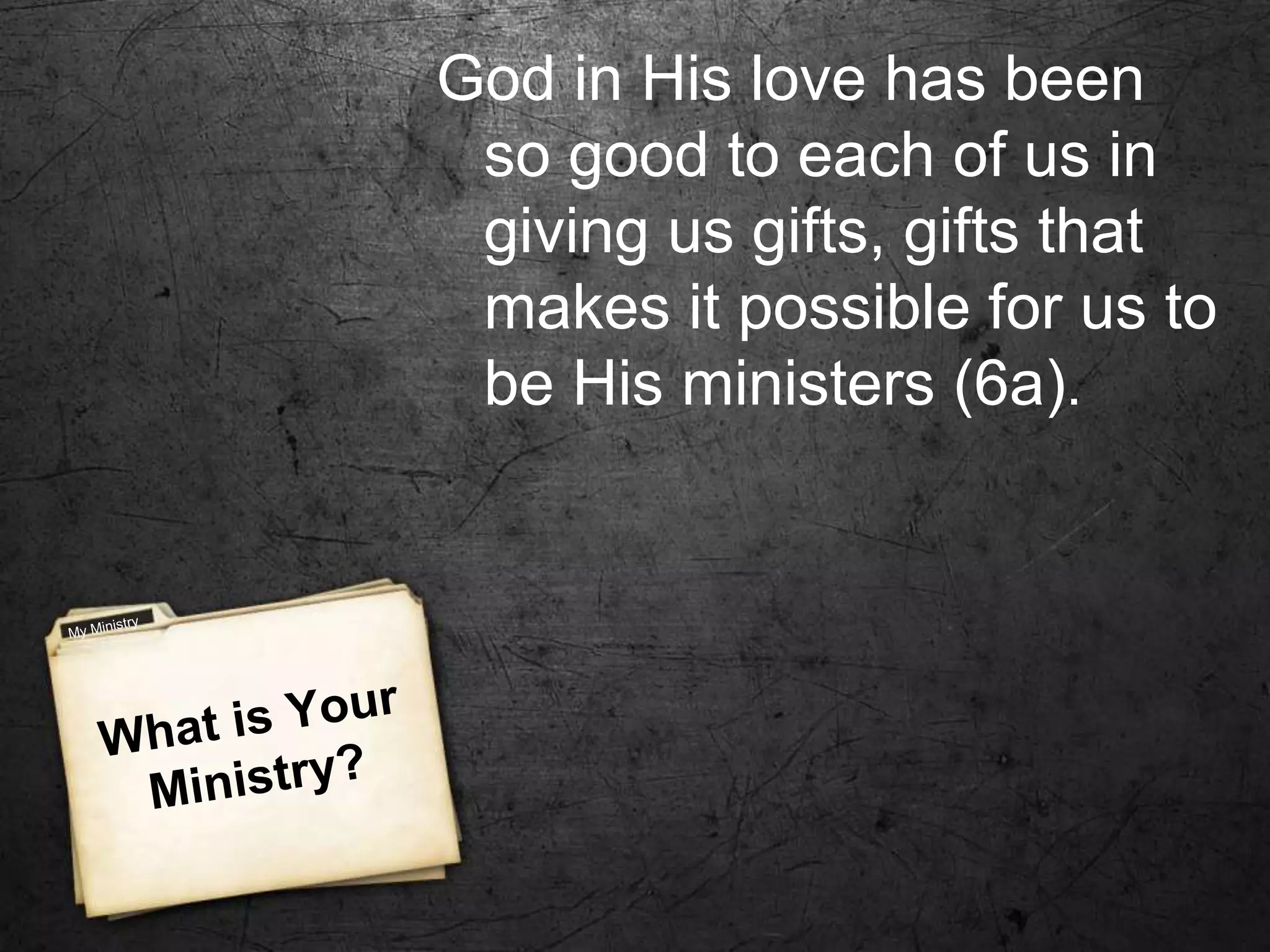 What is your ministry | PPT