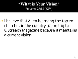 What is your vision | PPTX | Christianity | Religion & Spirituality