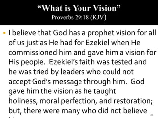 What is your vision | PPTX | Christianity | Religion & Spirituality