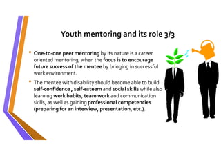 What is youth peer mentoring? | PDF
