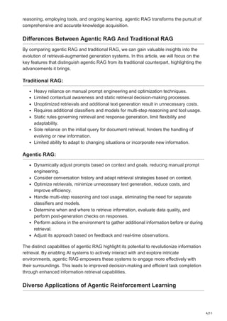Agentic RAG: What It Is, Its Types, Applications And Implementationpdf ...