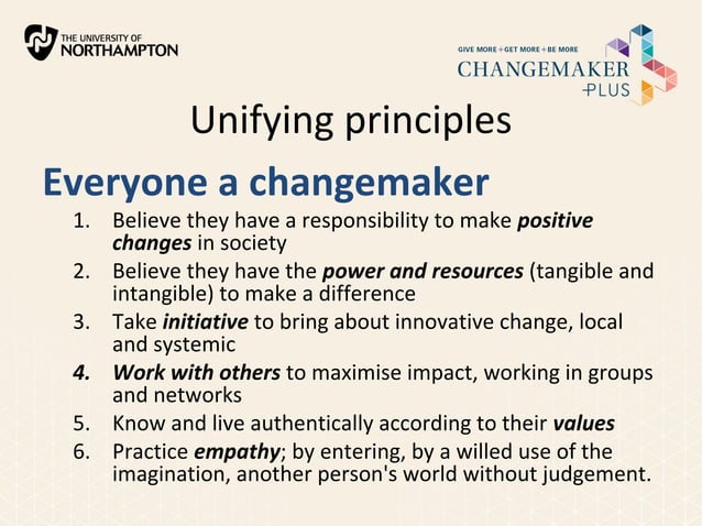 What it means to be a Changemaker | PPT
