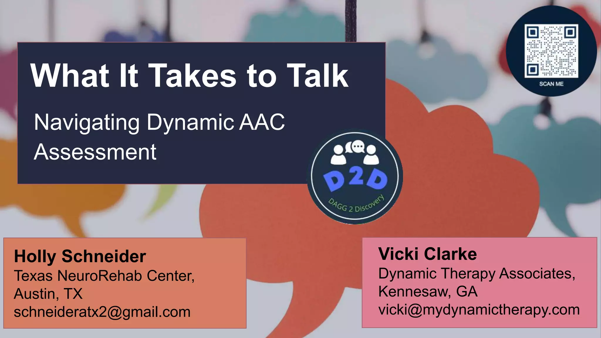 What It Takes to Talk: AAC Assessment, Goals and Implementation | PPT