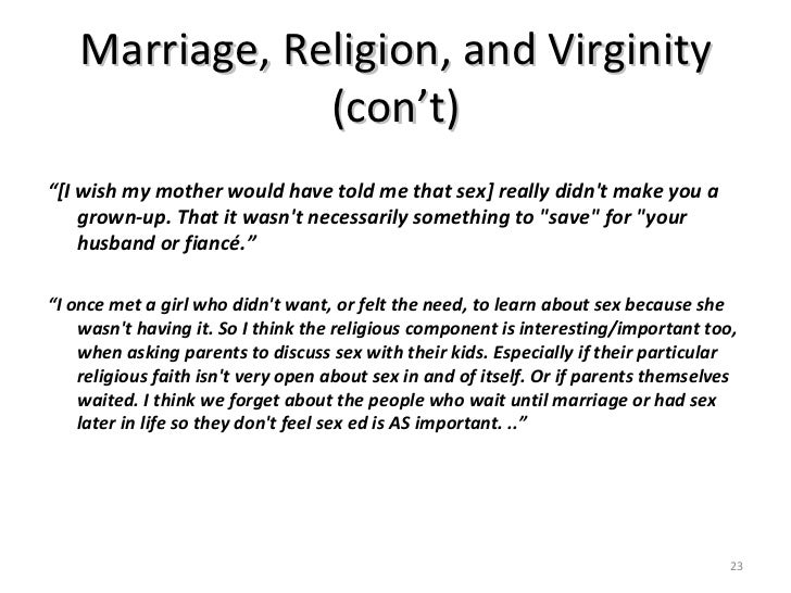What I Wish My Mother Would Have Told Me About Sex