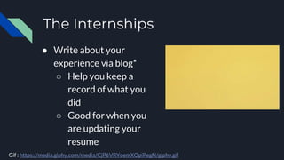 What I wish I knew for my internship | PPTX