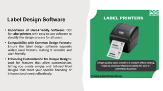 What Key Features Should You Look for in a Label Printer? | PPTX